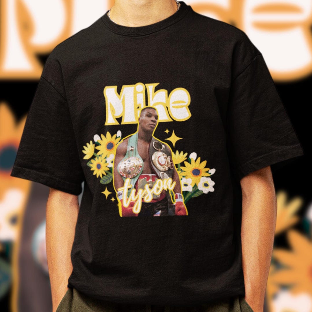 Vintage Mike Tyson Oversized T-shirt Perfect for Boxing Fans Iconic ...