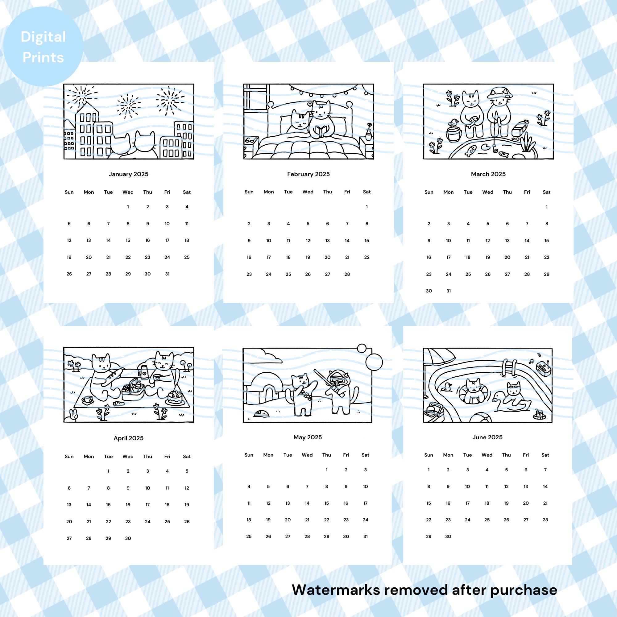 Life Together 2025 Coloring Calendar / DIGITAL DOWNLOAD PDF - Etsy
