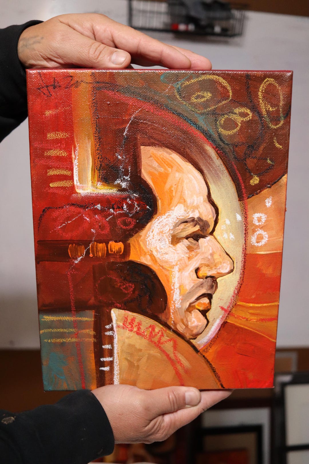 Uni Original Oil Painting Abstract Portrait Humanity Contemporary ...