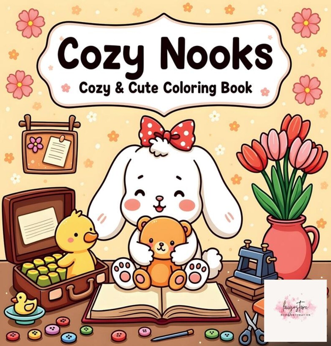 Cozy Nooks Coloring Pages, Cute Animal Characters, Coco Wyo Printable ...
