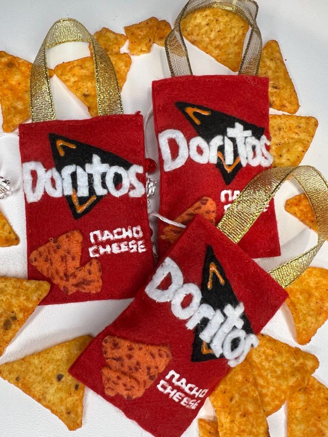 Handmade Mini Felt Doritos Chips Ornament/trinket or Bag Charm - Etsy