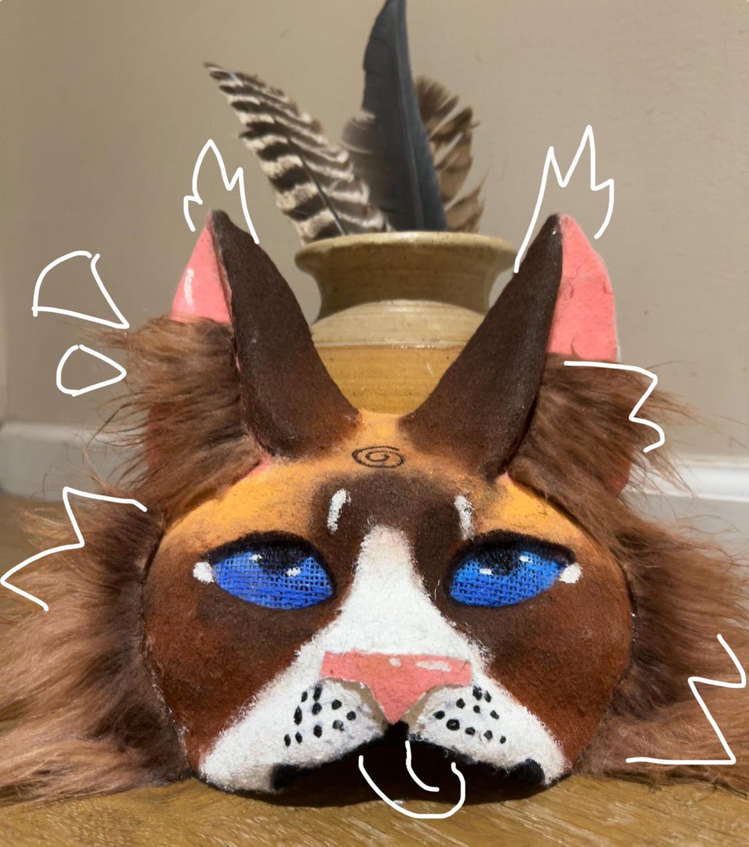 Therian Ragdoll Cat Mask - Etsy