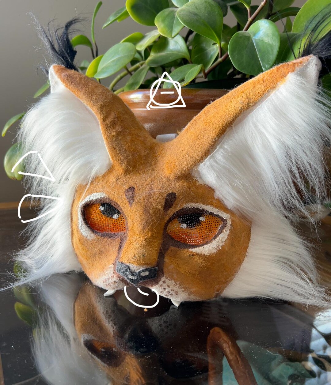 Therian Caracal Cat Mask - Etsy