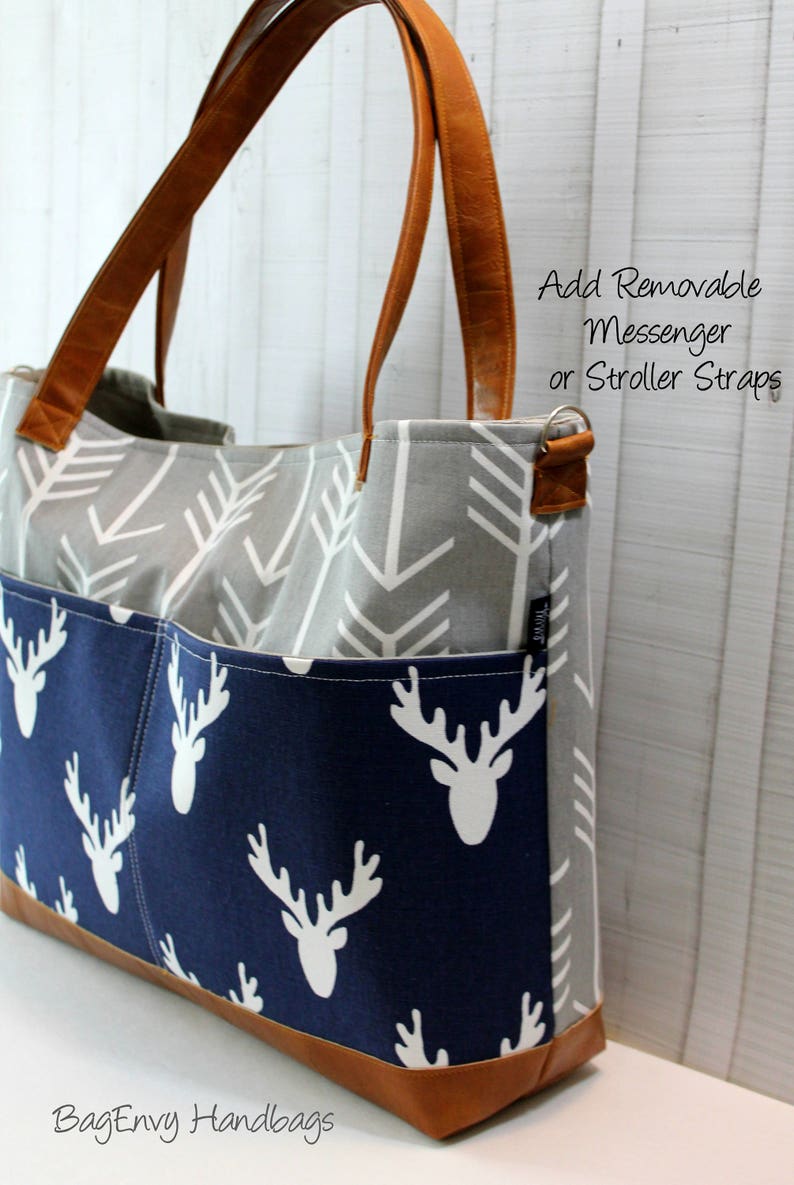 Black Arrows Grey Deer Head With Vegan Leather Outside - Etsy