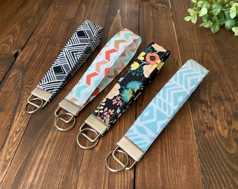 Boho Style Key Fob / Key Wristlet Choose Your Fabric - Etsy