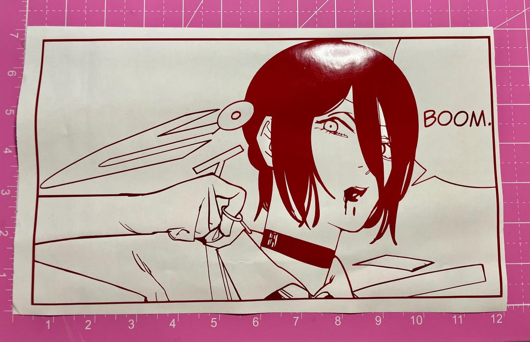 Reze “boom.” | Chainsaw Man チェーンソーマン | Anime & Manga Car Decal Sticker ...
