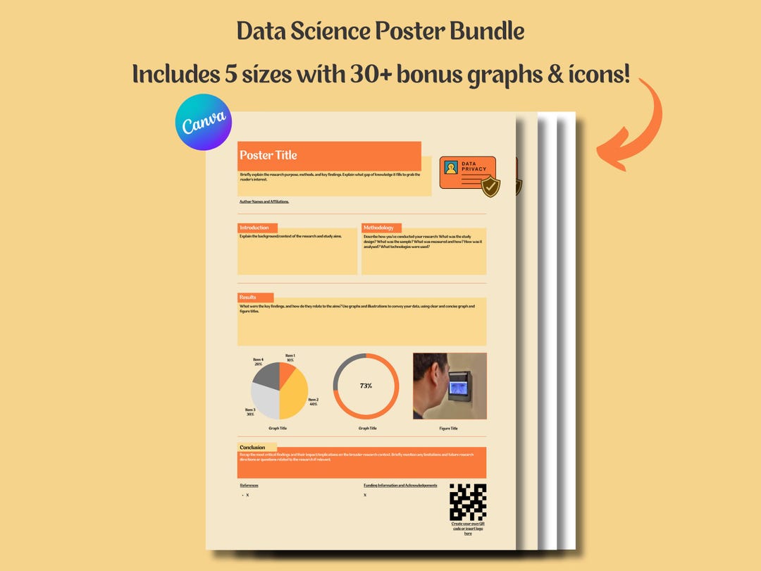 Data Science Research Poster Template Professional Academic Scientific ...