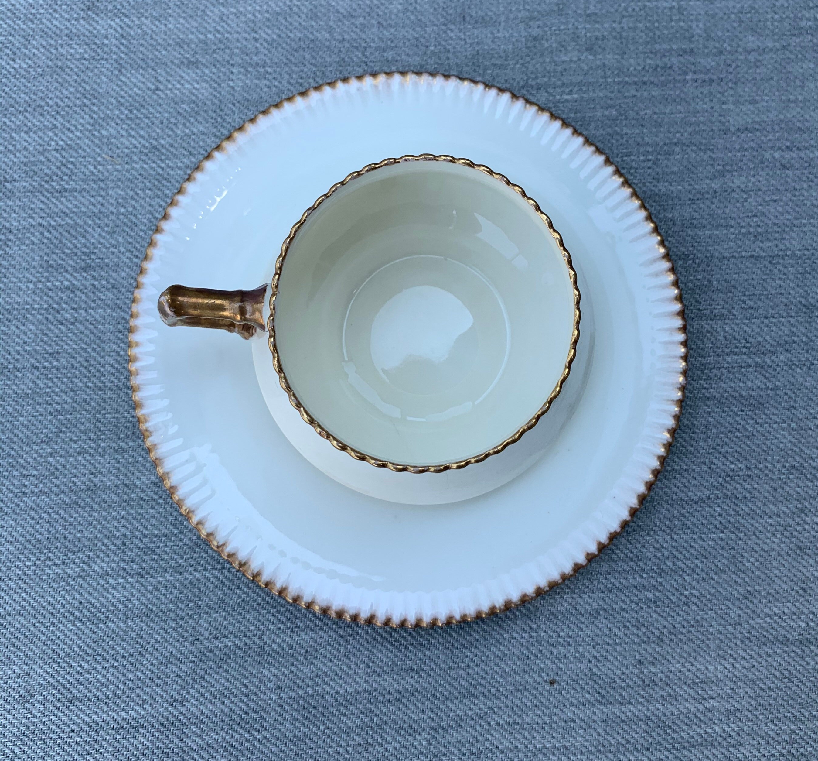 Gilman Collamore Tea Cup Saucer Gold Dot H & Co. New York | Etsy