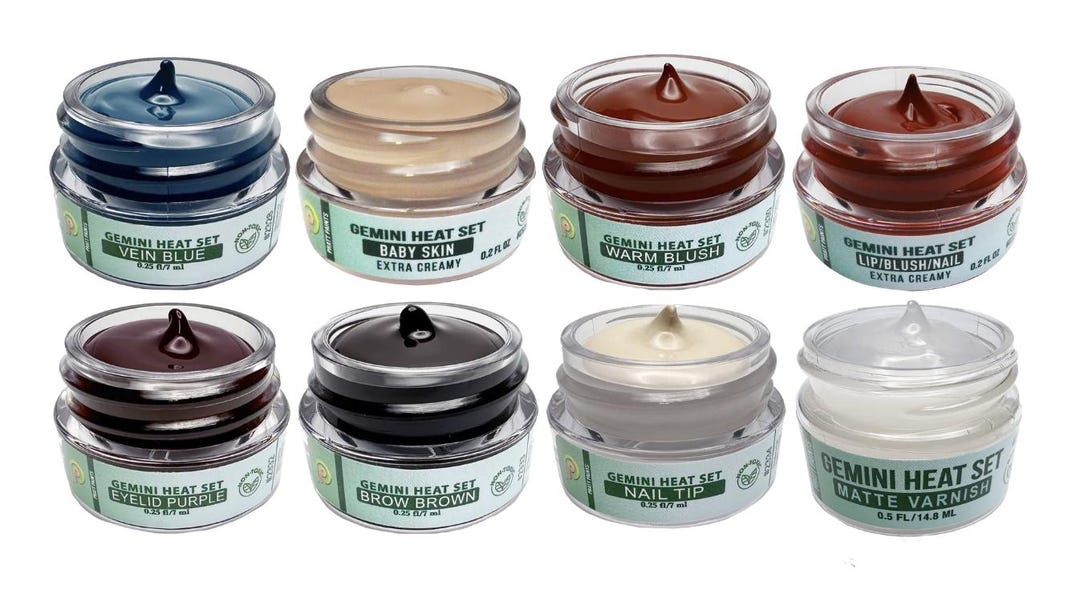 Complete Set of EIGHT Custom Gemini Heat Set Paints - Etsy
