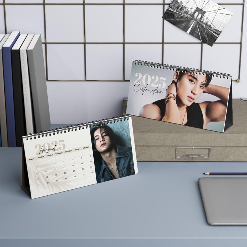 Kim Mingyu SVT 2025 Desk Calendar | Perfect for Home Office, Gift for ...