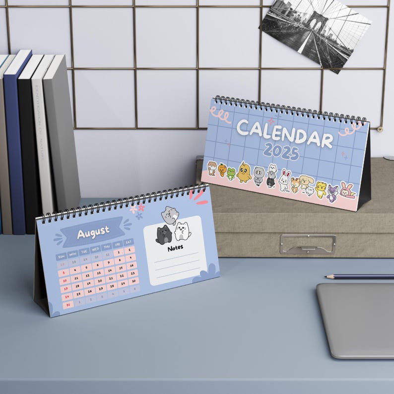 SVT Miniteen 2025 Desk Calendar KPOP 12 Months Cute Calendar for Home ...