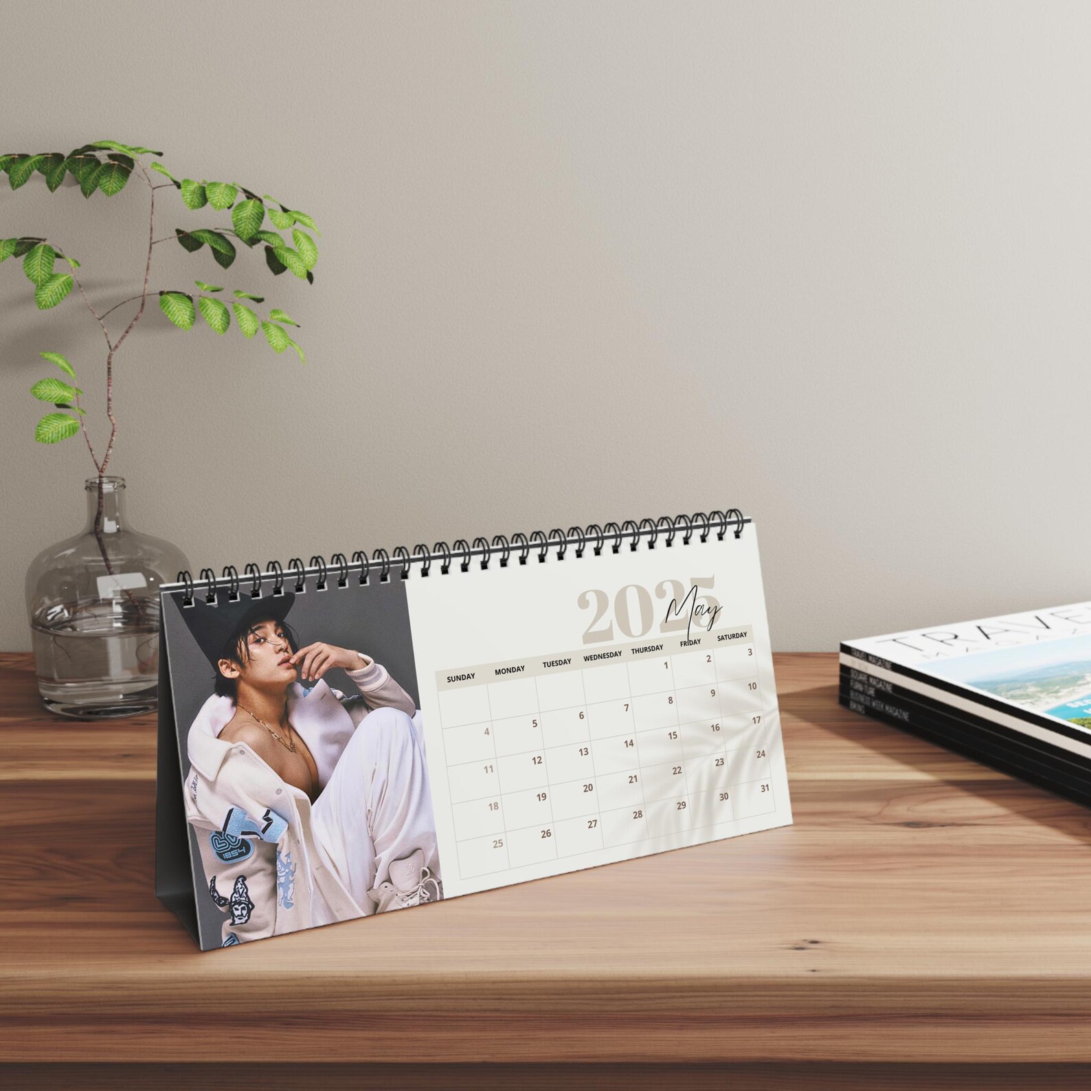Kim Mingyu SVT 2025 Desk Calendar | Perfect for Home Office, Gift for ...