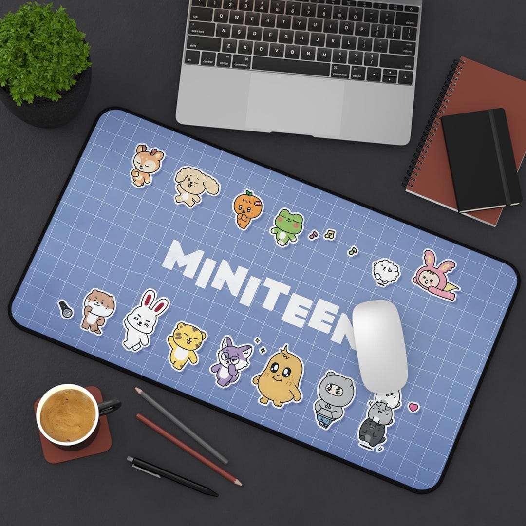 SVT Miniteen 2 Desk Mat KPOP Seventeen Cartoon Desk Mouse Pad Decor for ...