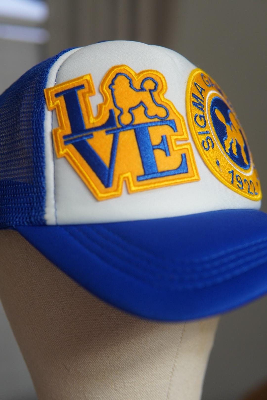 Sigma Gamma Rho Sorority Trucker Hat With Custom Embroidered Patch ...