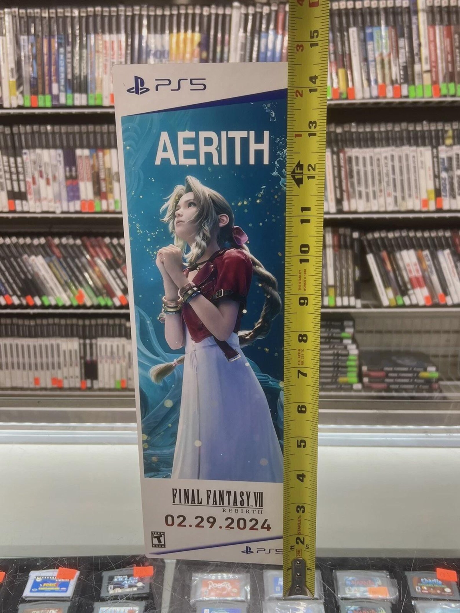 Final Fantasy VII 7 Rebirth Aerith Custom Promo-like Display Countertop ...