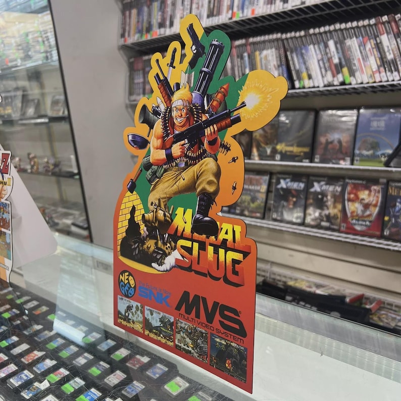 Metal Slug SNK Neo Geo MVS Standee Countertop Display - Etsy