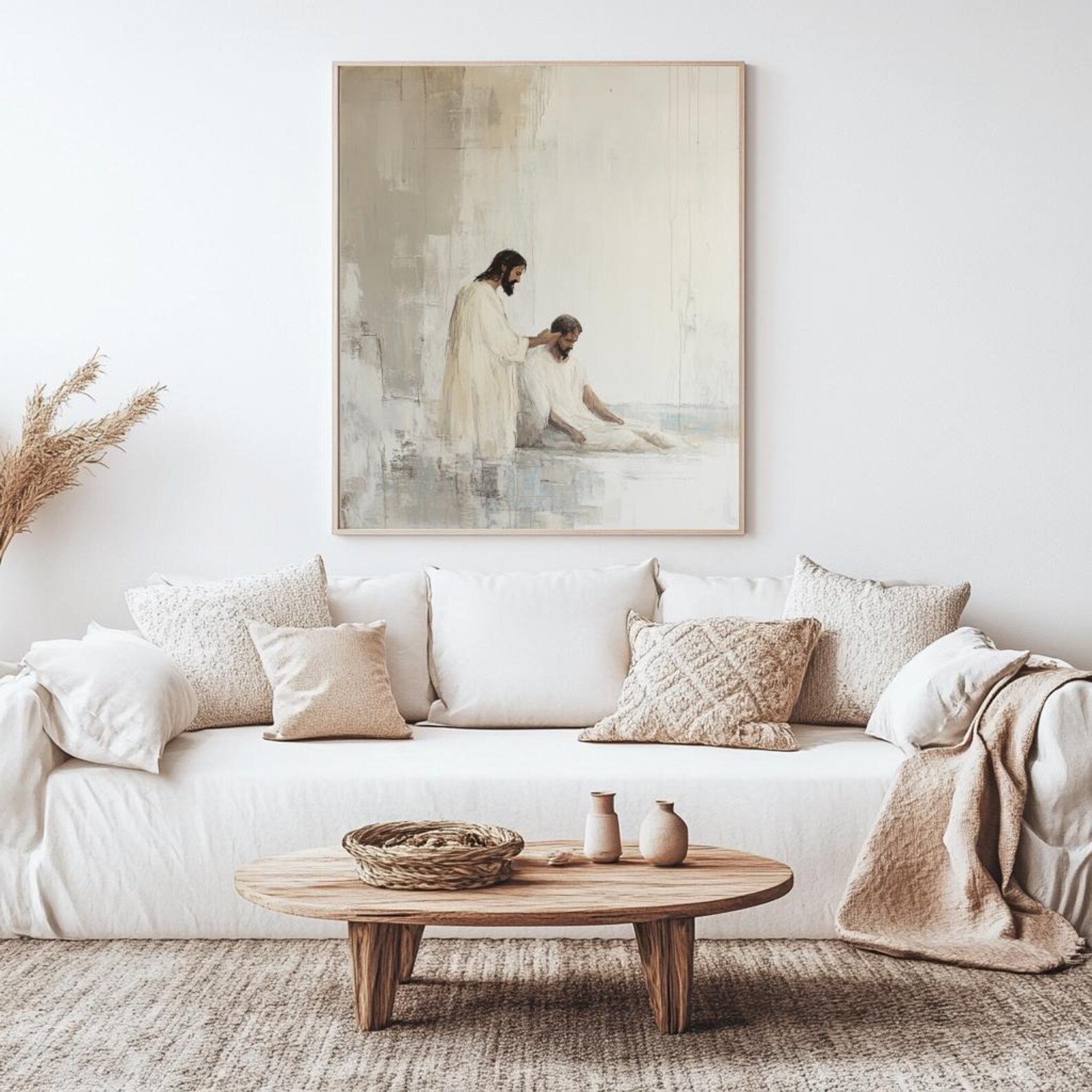 Paralytic Miracle, DIGITAL PRINT, Jesus Wall Art, Healing Paralytic ...