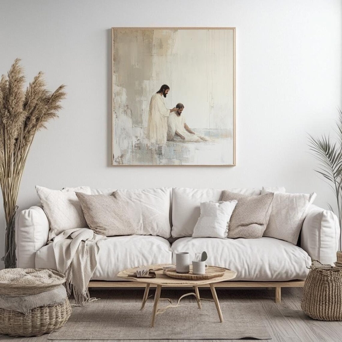 Paralytic Miracle, DIGITAL PRINT, Jesus Wall Art, Healing Paralytic ...