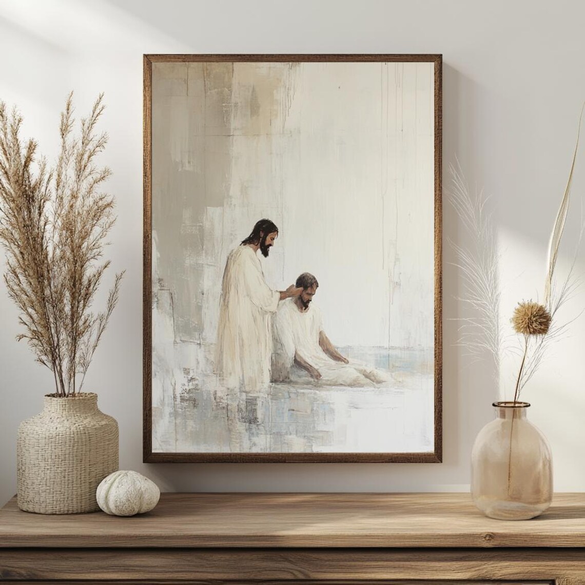 Paralytic Miracle, DIGITAL PRINT, Jesus Wall Art, Healing Paralytic ...