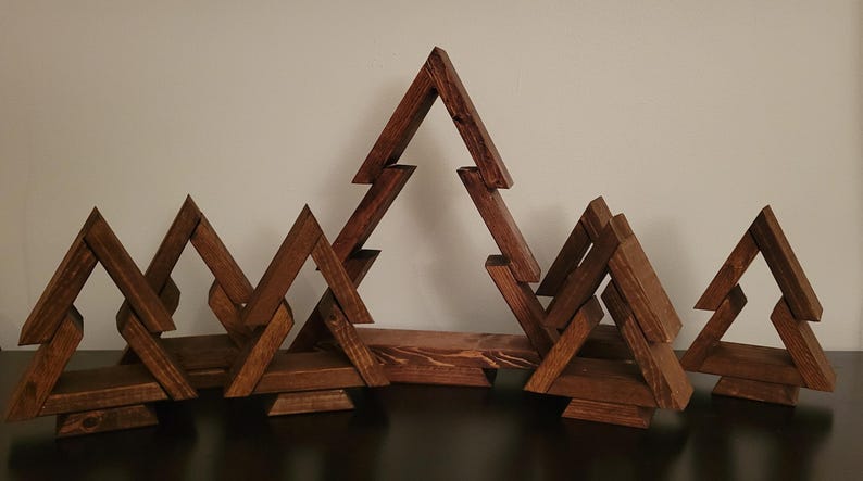 Large Wooden Christmas Tree - Etsy