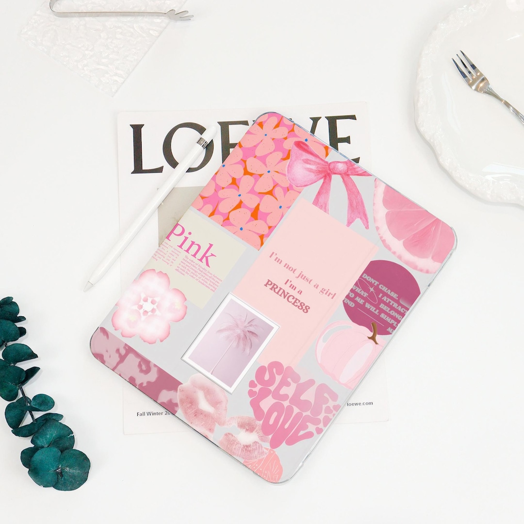 Pink Scrapbook Personalized All New iPad Case for iPad Pro/air 6-13"11 ...