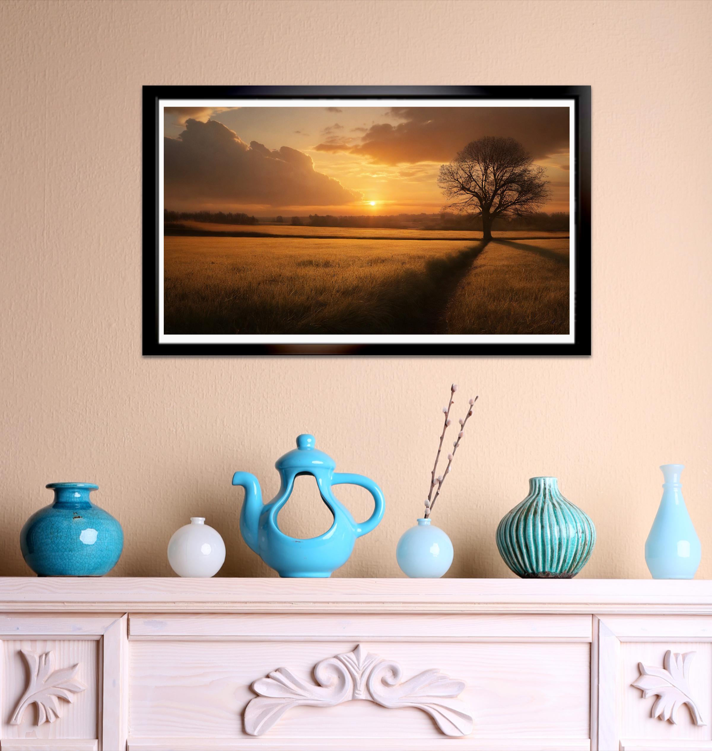 Golden Horizon - Frame TV Art - Digital Printing Art (8K) - Etsy