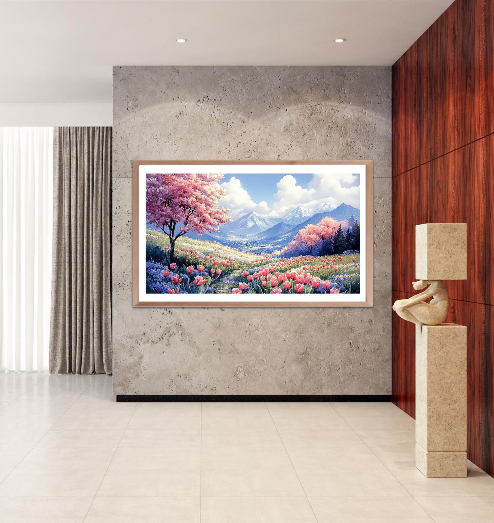 Springtime in the Valley - Frame TV Art - Digital Printing Art (8K) - Etsy