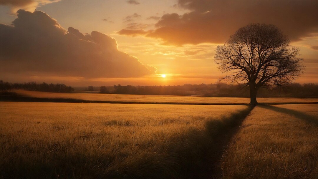 Golden Horizon Frame TV Art Digital Printing Art 8K - Etsy