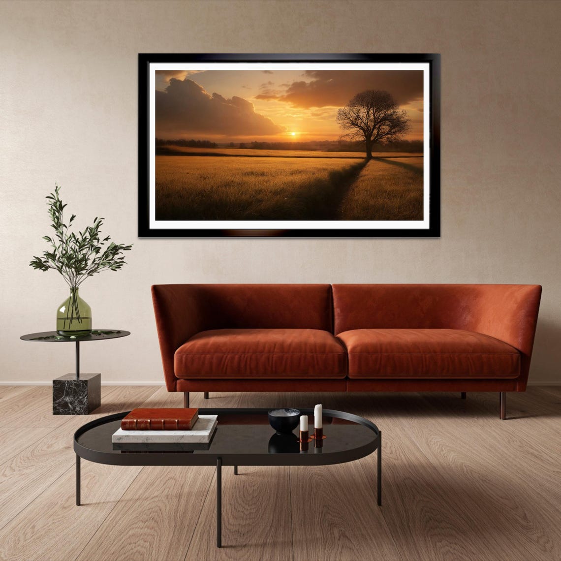 Golden Horizon - Frame TV Art - Digital Printing Art (8K) - Etsy