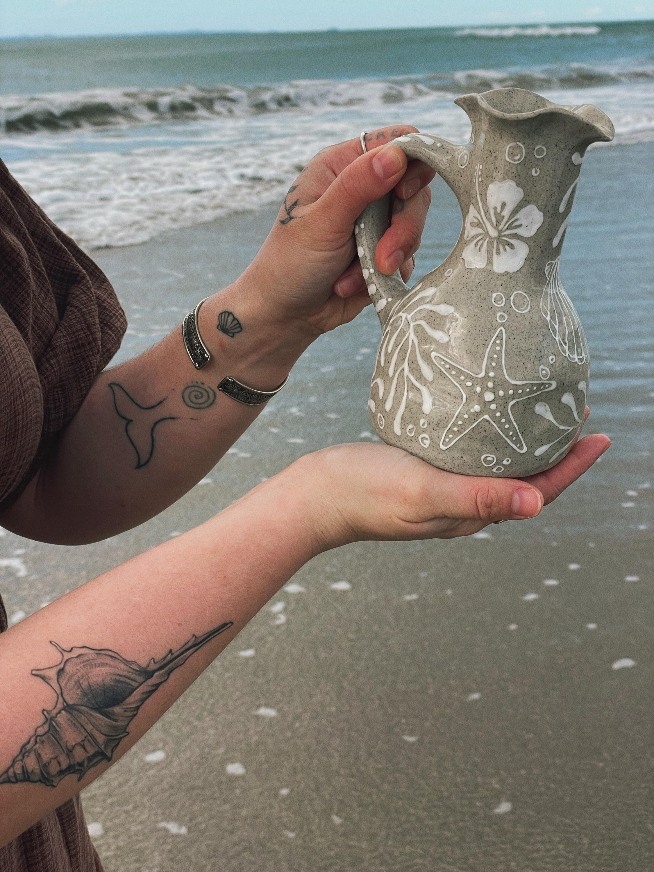 Ocean Theme Ceramic Jug - Etsy