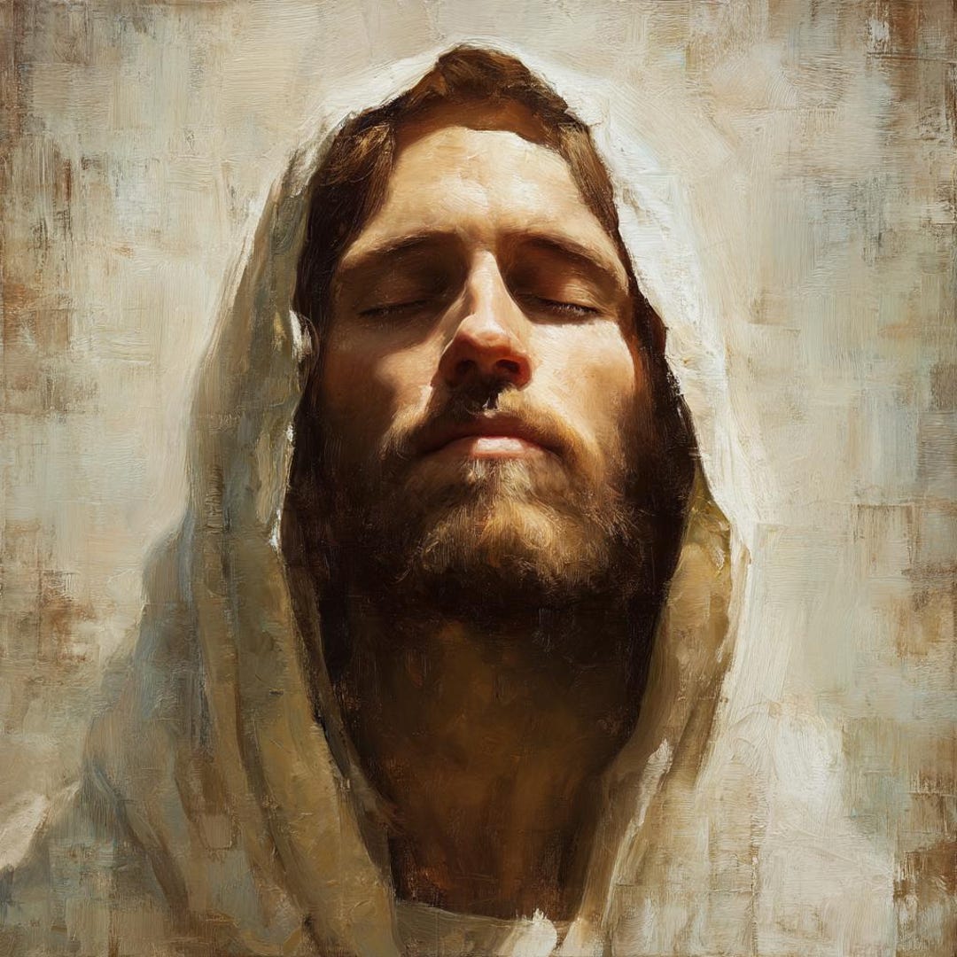 Jesus Christ Oil Painting – Spiritual Portrait Art, Unframed Canvas - Etsy