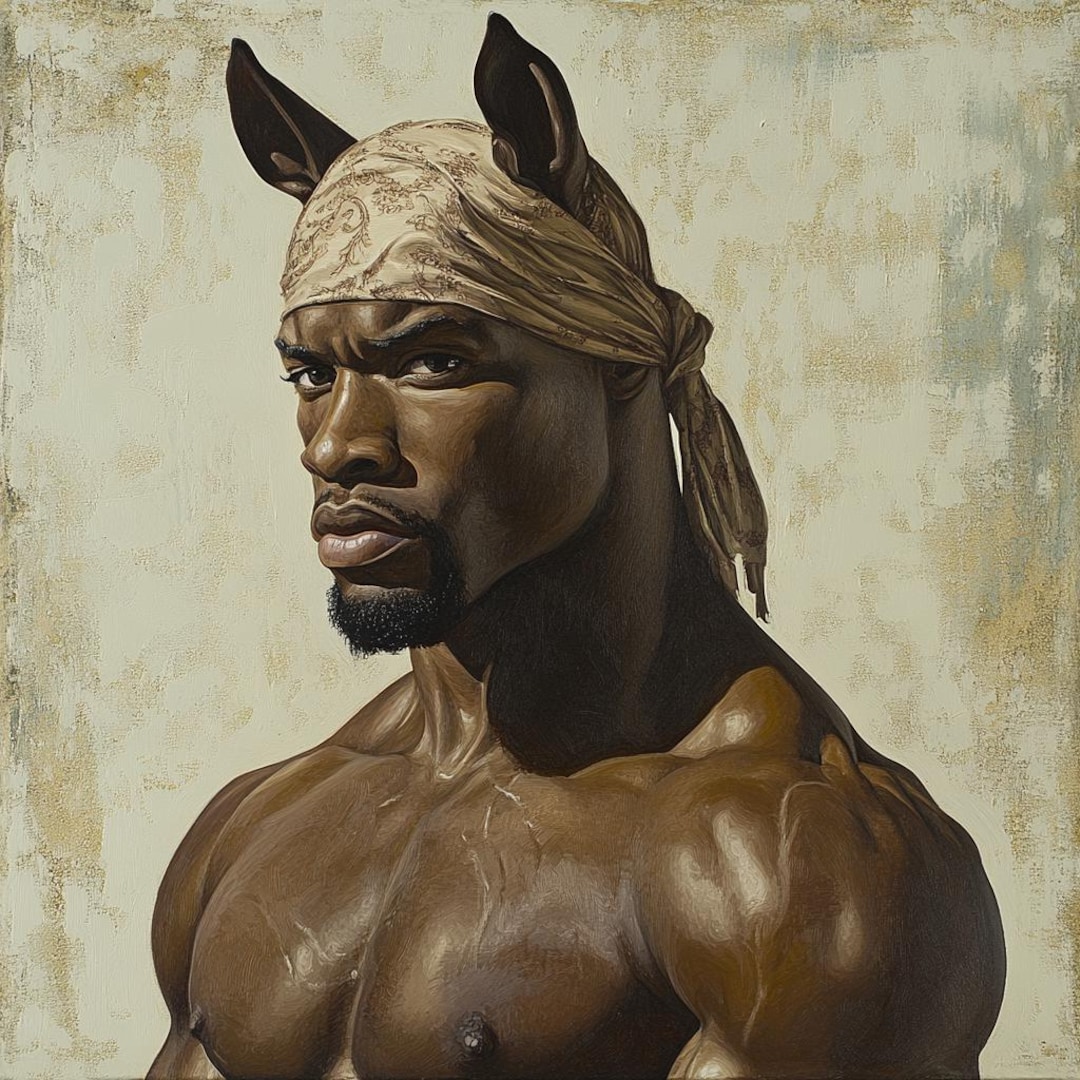 Black Centaur Modern Oil Painting on Canvas Western Art Home Decor - Etsy