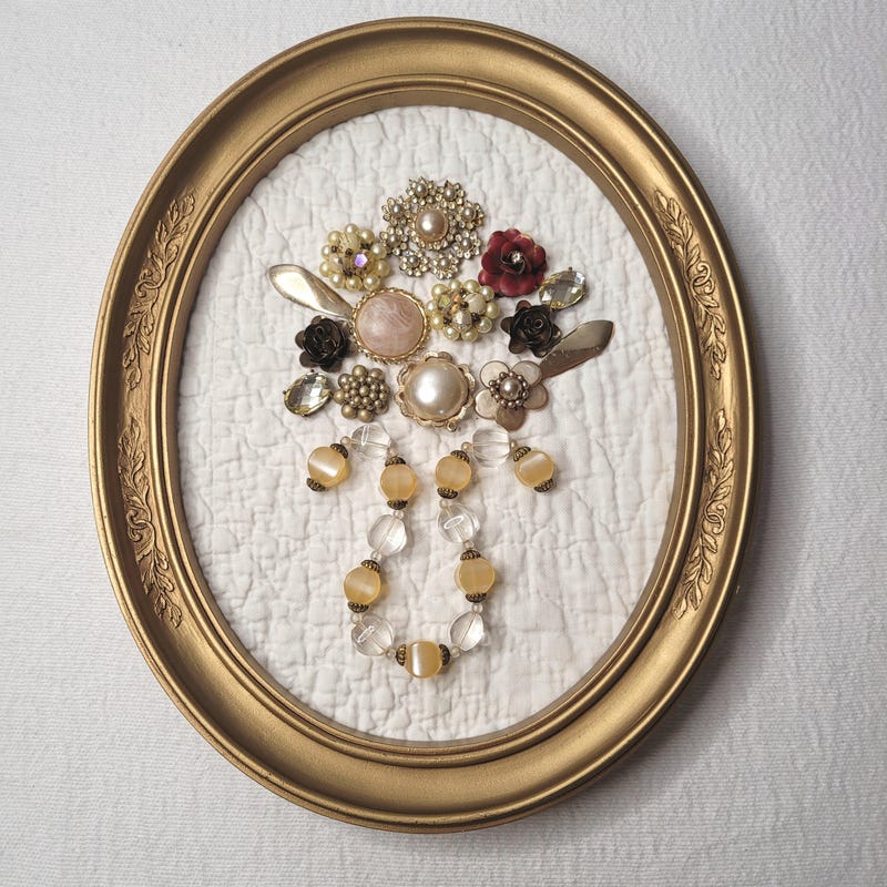 Jewelry Art Framed Vase - Etsy