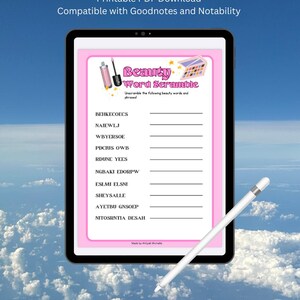 Beauty Word Scramble - Etsy