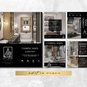 30 Coming Soon Real Estate Templates | Luxury Realtor Marketing | Canva ...