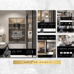 30 Coming Soon Real Estate Templates | Luxury Realtor Marketing | Canva ...