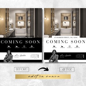30 Coming Soon Real Estate Templates | Luxury Realtor Marketing | Canva ...