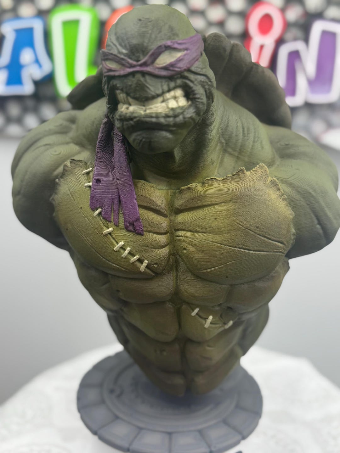 Teenage Mutant Ninja Turtles Bust & Stand Collectible Figurine, Home ...