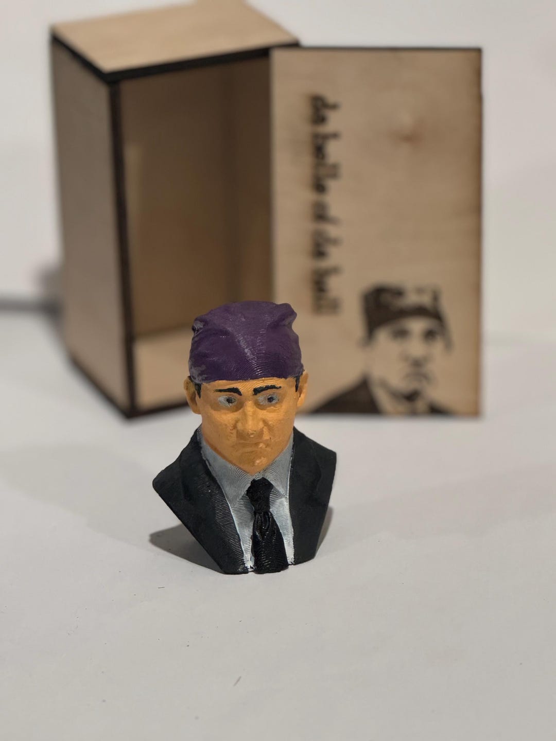 Prison Mike Fridge Magnet Hand-painted 3D Art, Custom Engraved Box ...