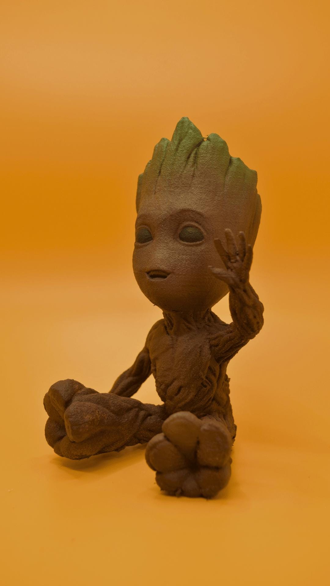 Baby Groot Desk Decor - Cute Plant Pot Figure for Home Office, Unique ...