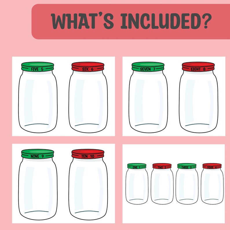 Christmas Counting Activity for Kids, Winter Activity Number Sorting ...