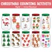 Christmas Counting Activity for Kids, Winter Activity Number Sorting ...