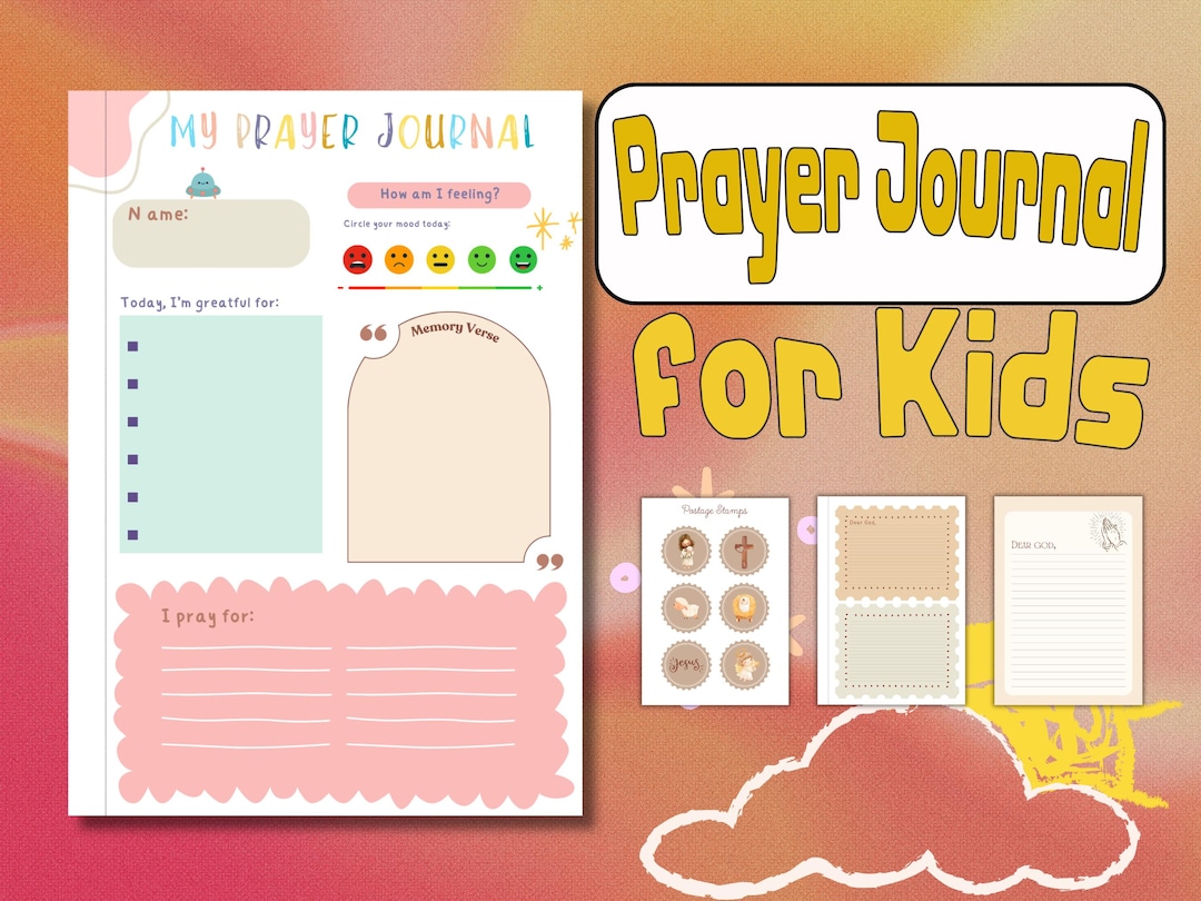 Kids Prayer Journal With Letters & Stamps – Homeschool Christian ...