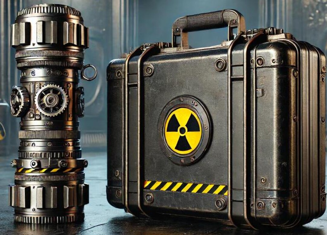 Stylized Image of a Nuke Briefcase and Ion Focus From Fallout 76 - Etsy