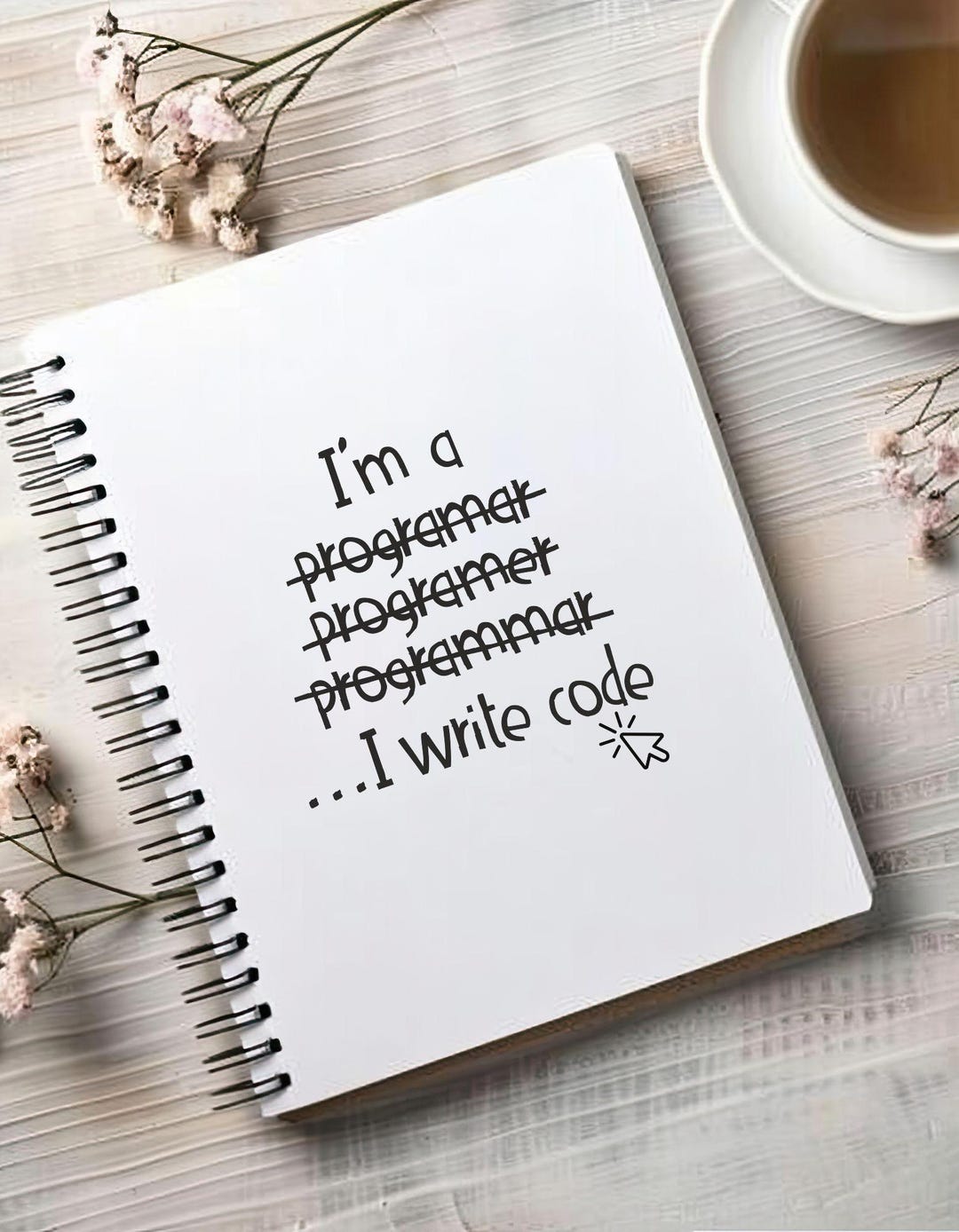 Programmer Spiral Notebook Programmer Gift Notebook, Coding Notebook ...
