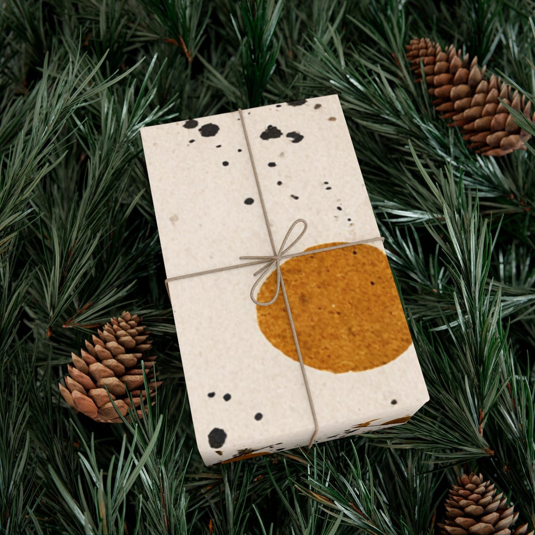 Earth Tone Wrapping Paper: Eco-friendly Satin or Matte Finish - Etsy