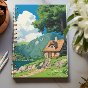 Studio Ghibli Inspired Landscape Journal: Anime Art Notebook - Etsy