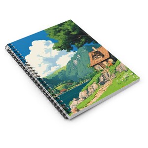 Studio Ghibli Inspired Landscape Journal: Anime Art Notebook - Etsy
