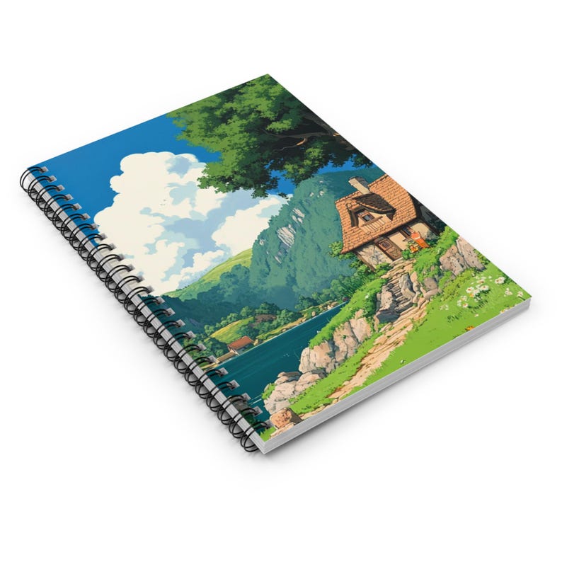 Studio Ghibli Inspired Landscape Journal: Anime Art Notebook - Etsy