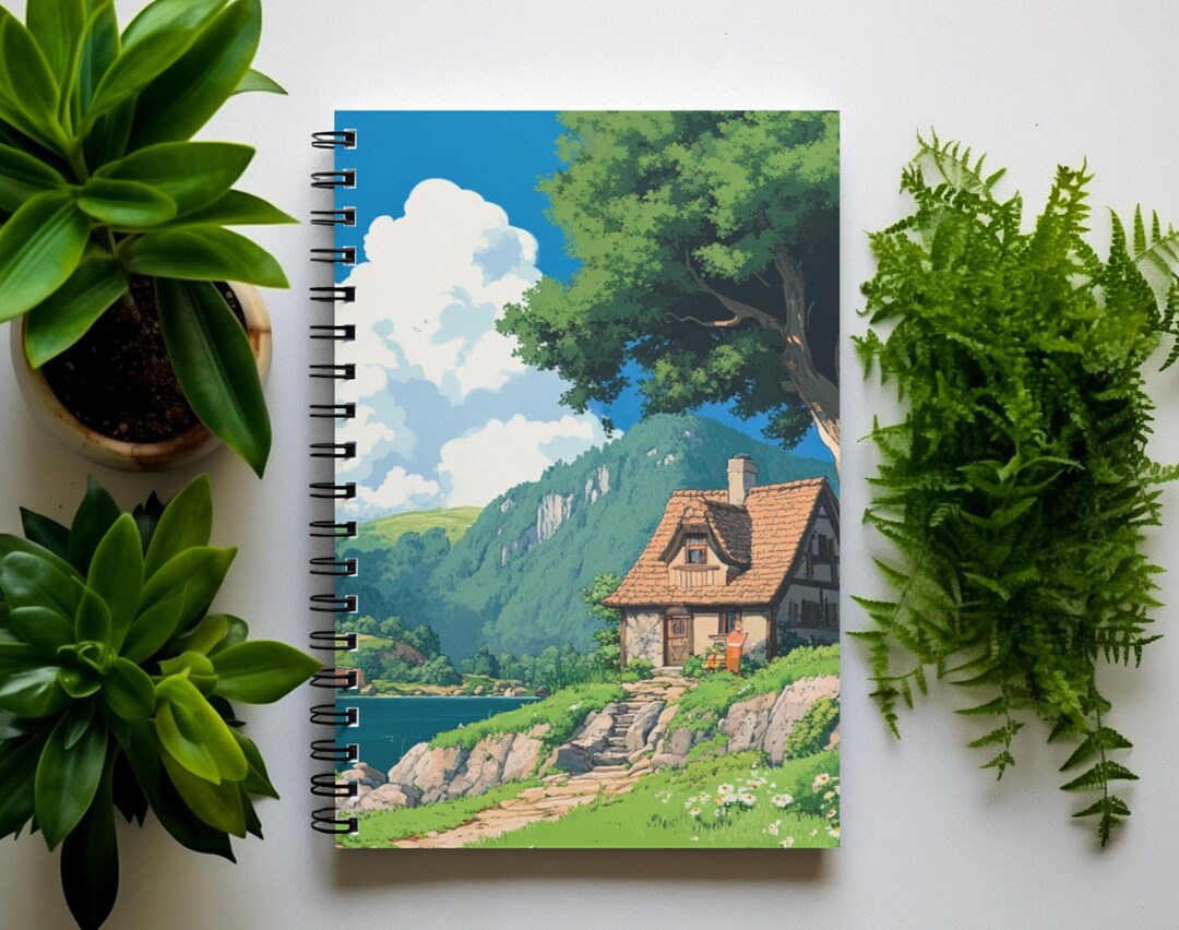 Studio Ghibli Inspired Landscape Journal: Anime Art Notebook - Etsy